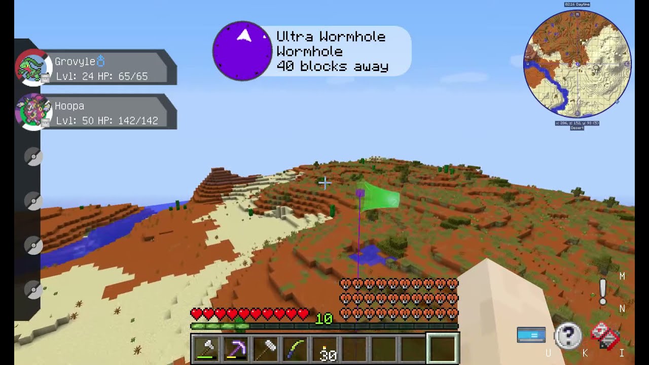 Minecraft Pixelmon Ep 3! Exploring the Ultra Space!! - YouTube