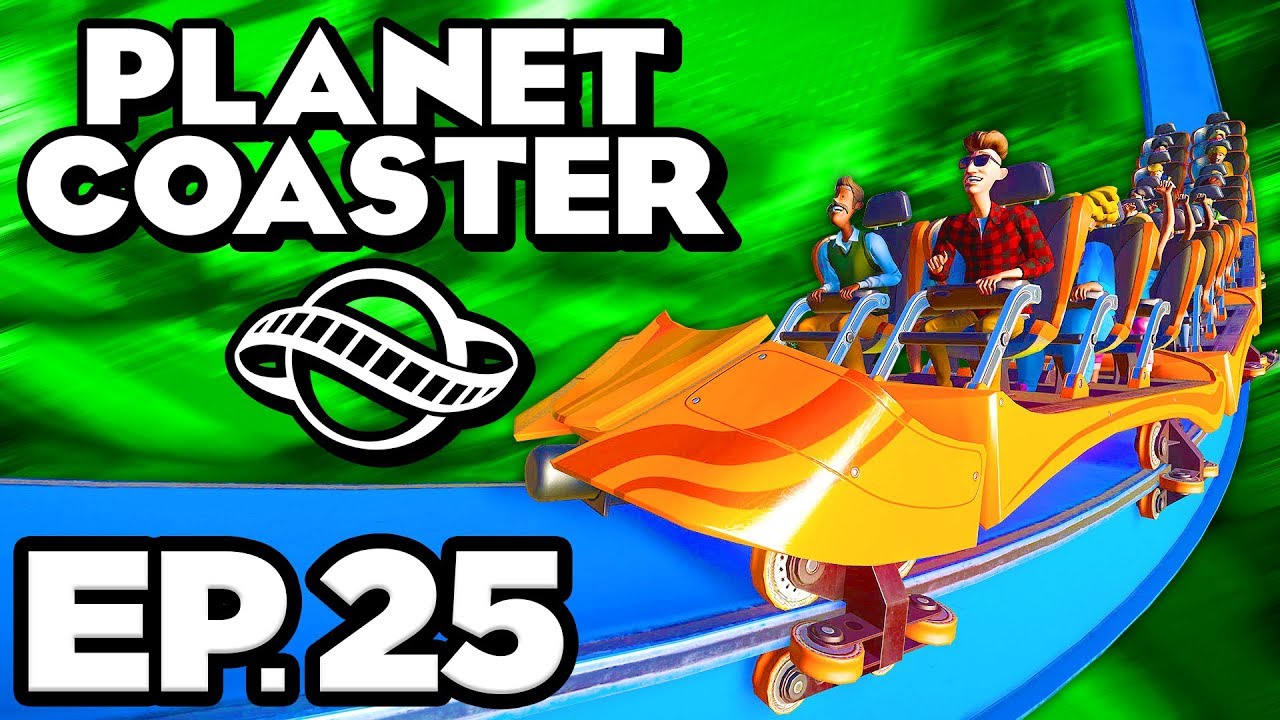 Planet Coaster Ep.25 - 🚂 BUILDING A TRAIN RIDE AROUND THE PARK ...
