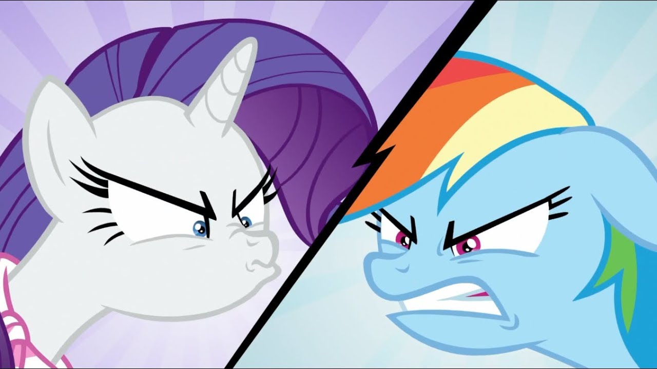 Rarity & RD fight while mining for gems - The End in Friend - YouTube