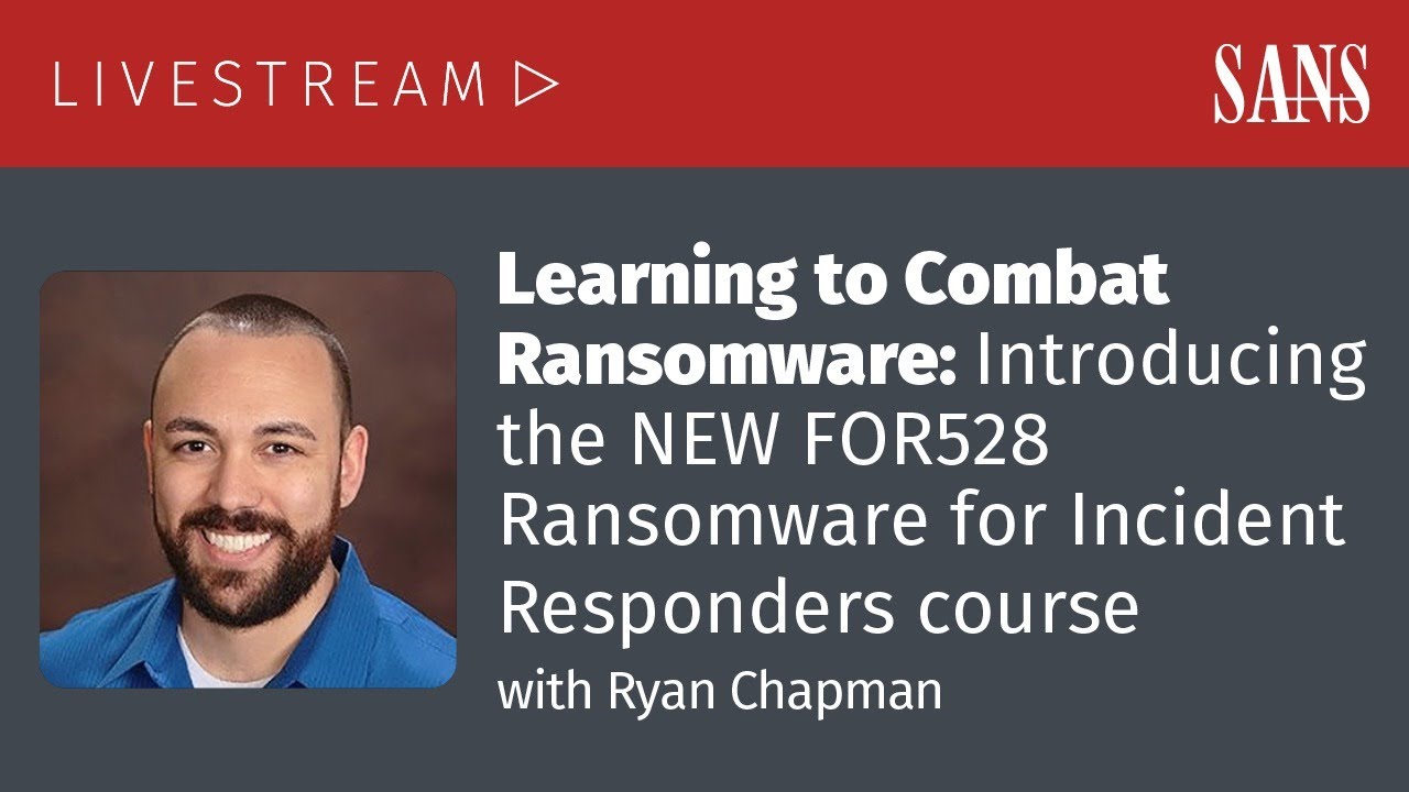 Learning to Combat Ransomware - YouTube