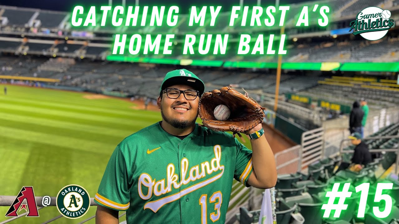 Catching My First A’s Home Run Ball - YouTube