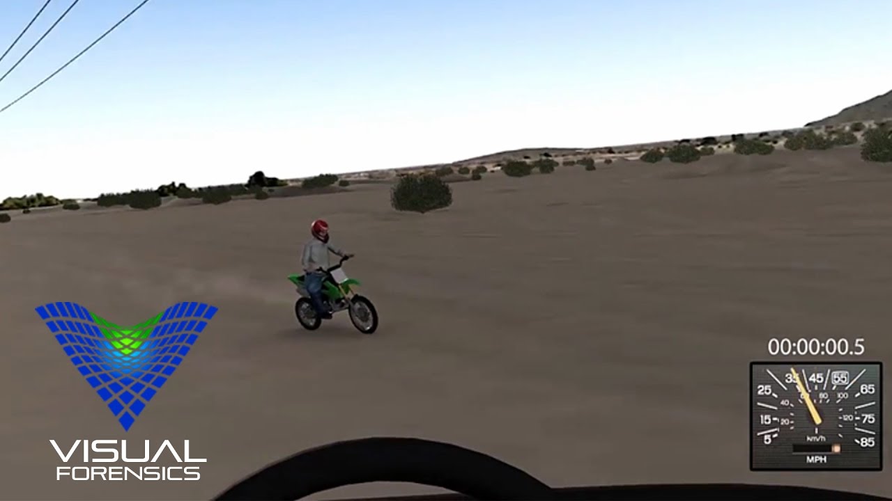 Desert Motorcycle Accident | 3D Animation | Visual Forensics - YouTube