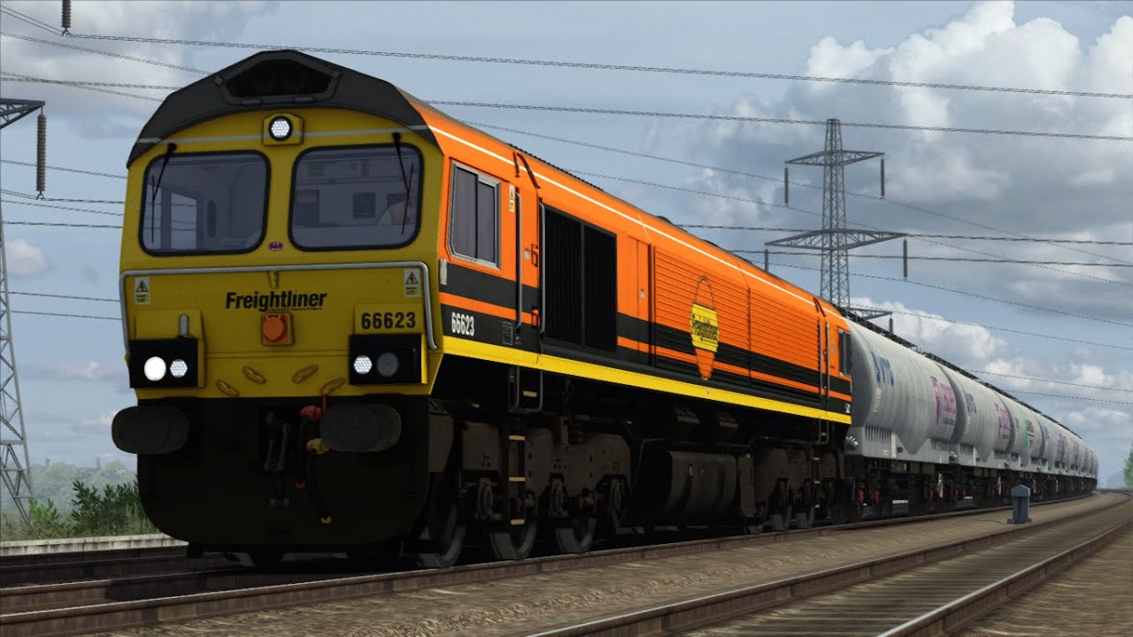 Train Simulator | AP Class 66 (EP) | 6M91 11:08 Theale Lafarge Fhh ...
