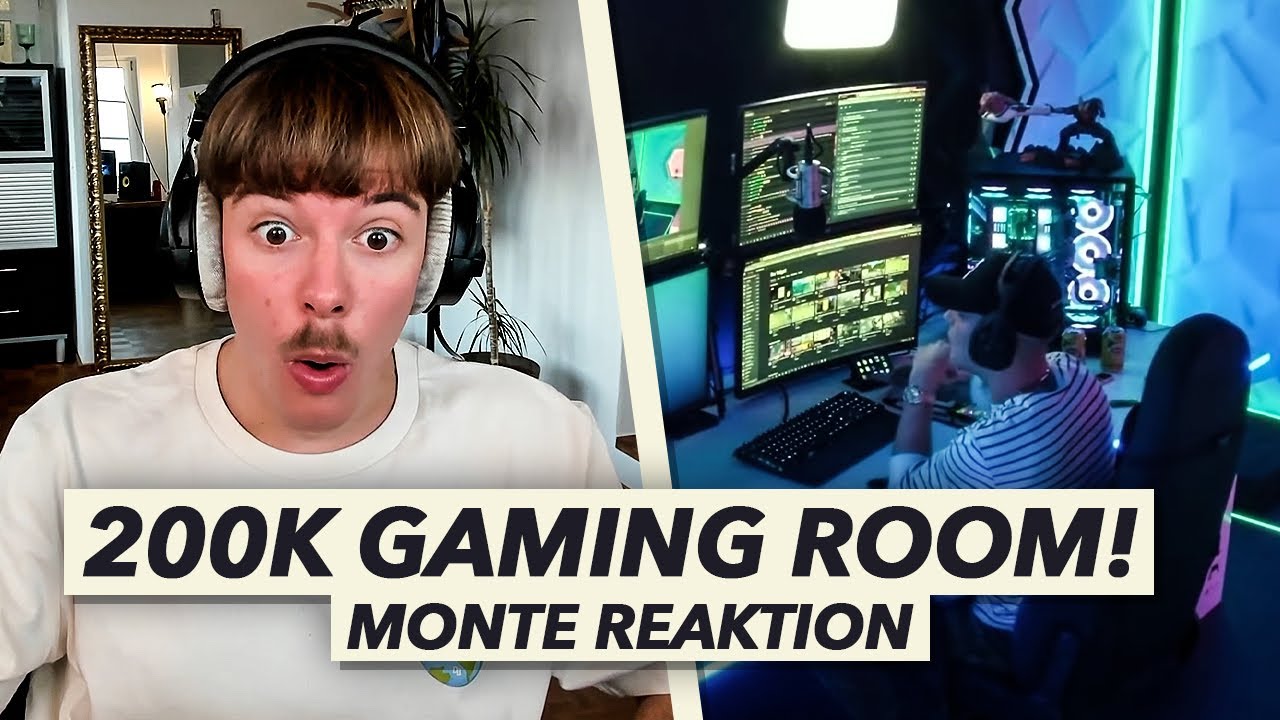 MONTES 200k Gaming Zimmer 😍🎮 Reaktion + mini Meinig! 🤔 | AdiTotoro ...
