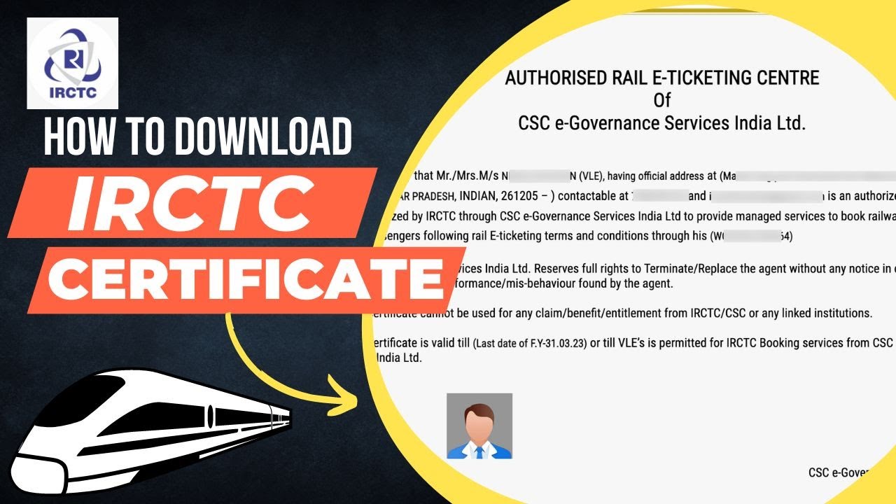 Irctc Certificate Download || IRCTC agent certificate download kaise ...