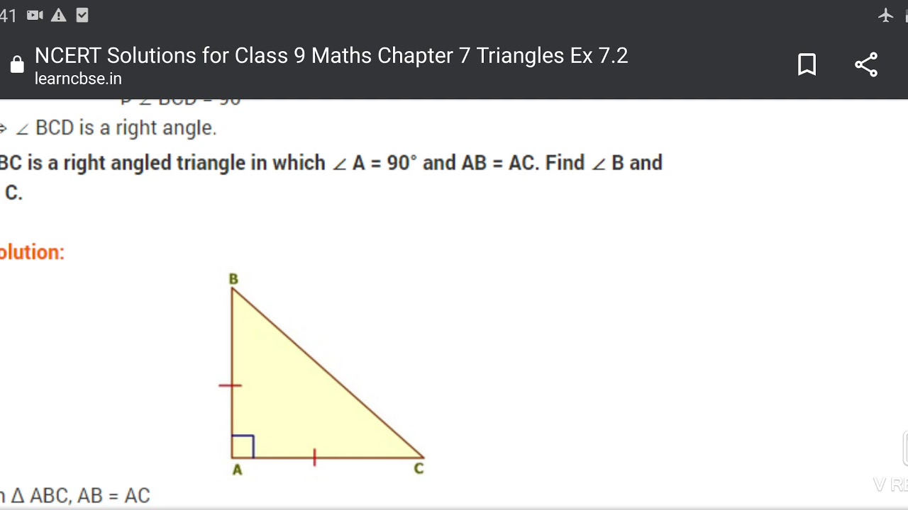 Class 9 maths ex-7.2 question no.7 - YouTube