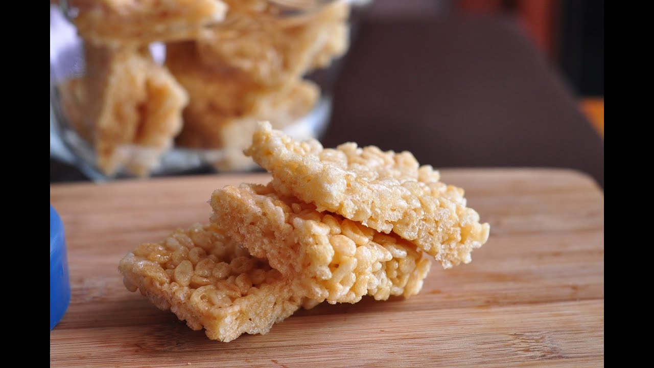 Rice Crispy Treat Recipe ( Kids Favourite ) - YouTube