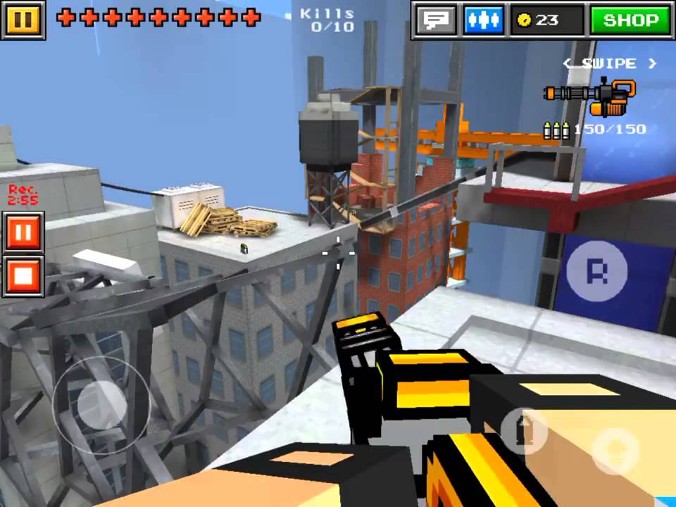 Pixel gun 3D map to map part 15! Parkour city! - YouTube