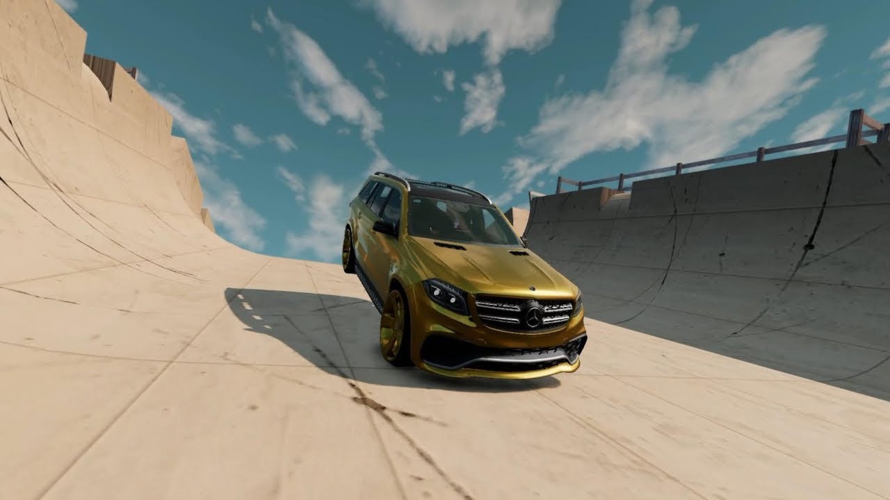Mercedes-Benz GLS 63 AMG Jump Test on The Ramp of Destruction | BeamNG ...