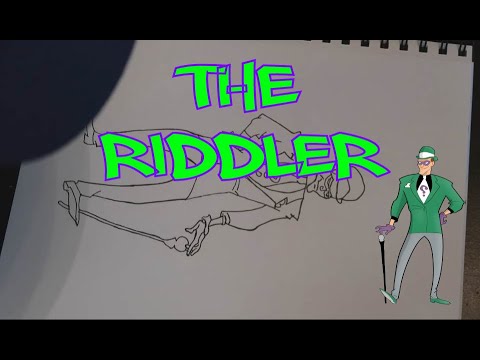 DRAWING THE RIDDLER FROM BATMAN THE ANIMATED SERIES - YouTube