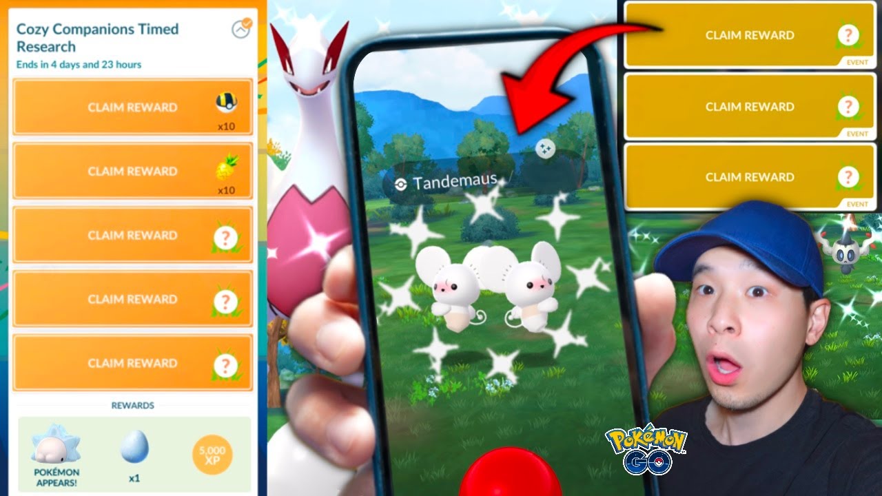 FREE Snom Encounter Thru THIS! & SHINY Tandemaus CAUGHT! 50+ Checks ...