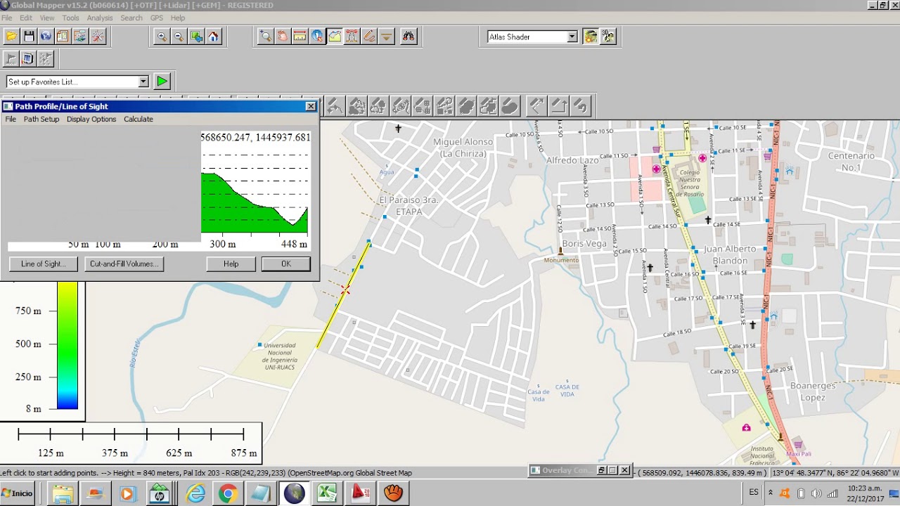 Perfiles longitudinales con Global Mapper para AutoCad - YouTube