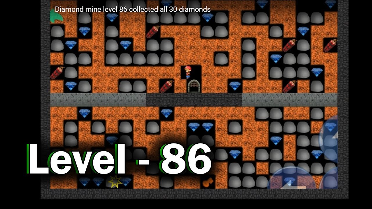 Diamond mine level 86 collected all 30 diamonds - YouTube