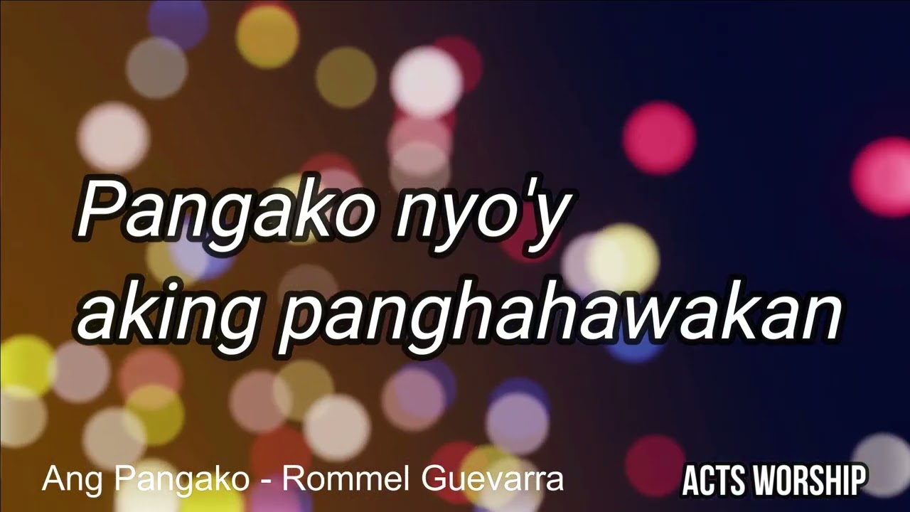 Ang Pangako - Rommel Guevarra | Karaoke | Lyrics | Minus One | Backing ...