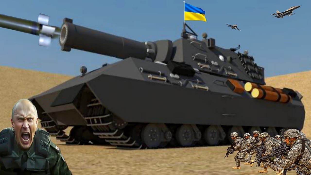 Terrifying moment! Ukraine's newest monster tank destroys Russian ...