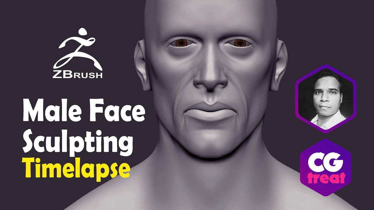 Realistic Male Face Sculpting Timelapse - YouTube