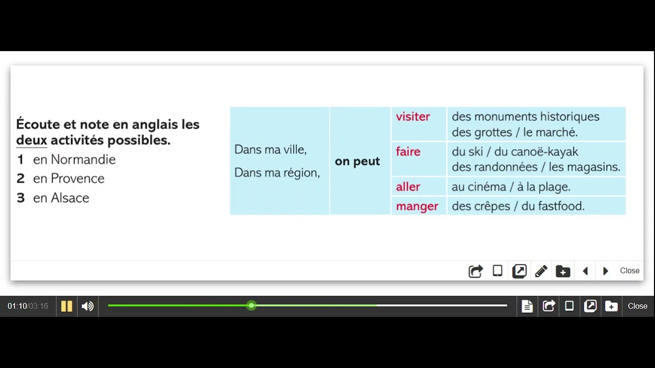 Qu'est-ce qu'on peut faire dans ta region? - YouTube
