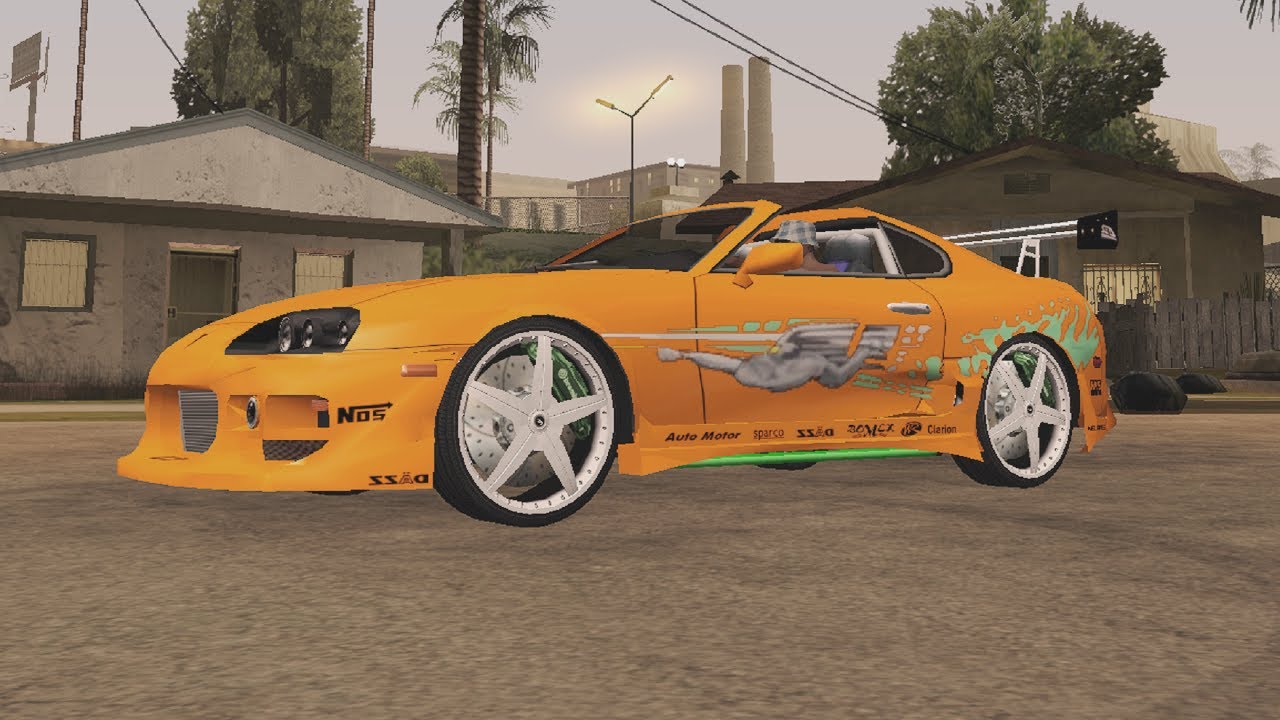 Toyota Supra FnF as Previon ( GTA San Andreas car mod ) - YouTube