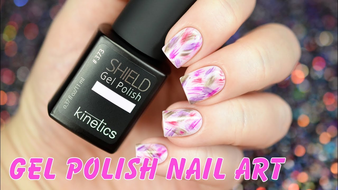 Gel Polish Nail Art - Простой дизайн гель-лаками - YouTube