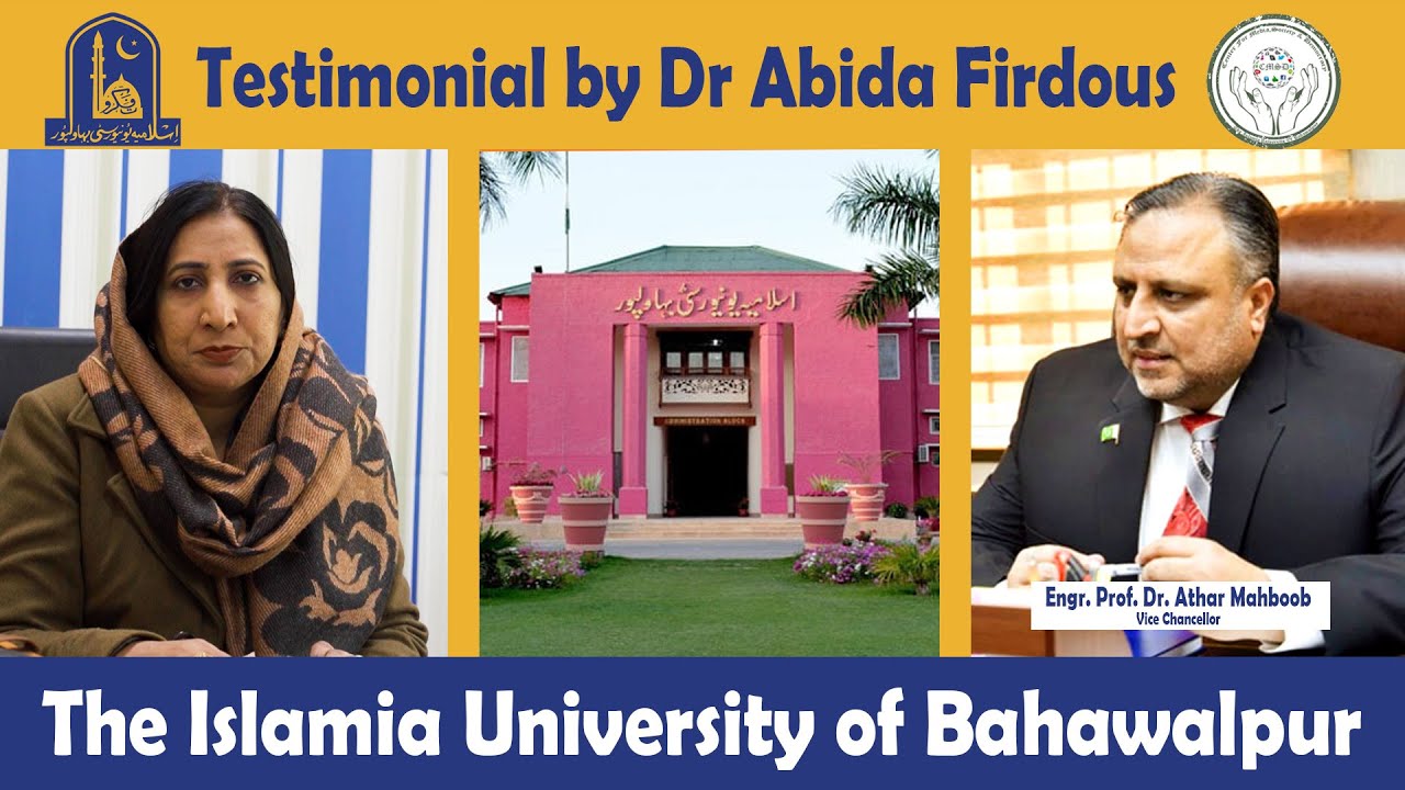 Testimonial by Dr Abida Firdous | Addl. Registrar (Hostels) & Incharge ...