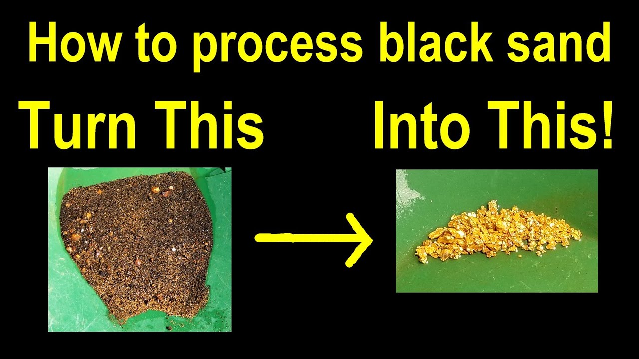 Separate Gold from black sand easily and get all the gold out - How to ...