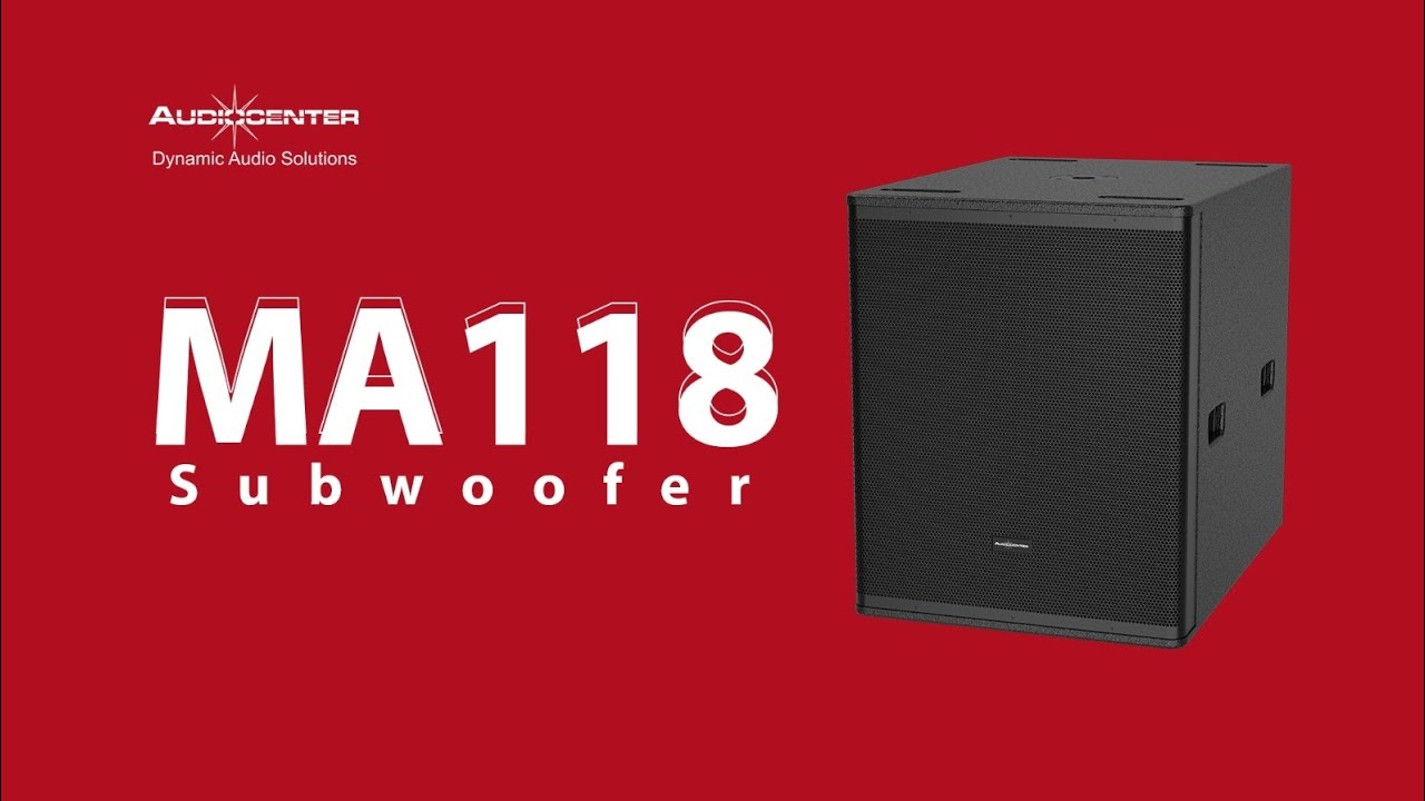 Subwoofer MA118 | AUDIOCENTER - YouTube
