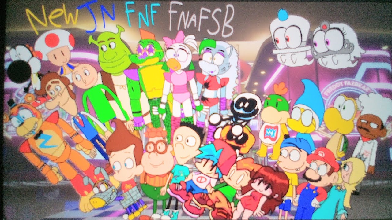 NEW JN FNF FNAF SB Meet Characters - YouTube
