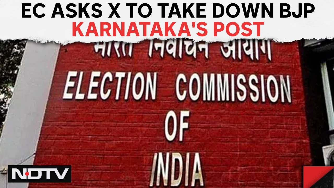 BJP X Post | Election Commission Asks X To Take Down BJP Karnataka's ...