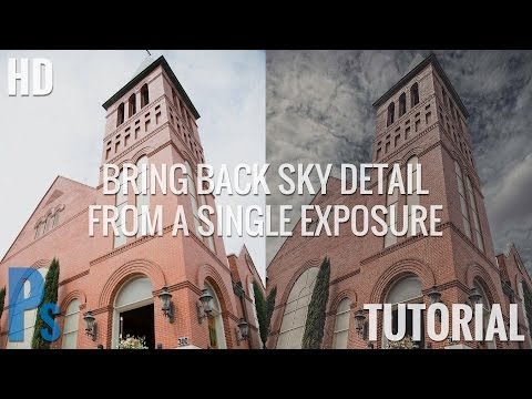 Bring back sky detail from a single exposure | Photoshop CC