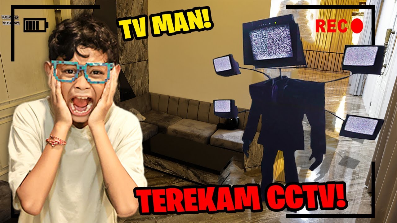 TOLONG!!! TEREKAM CCTV NAMPAK TV MAN DATANG KE RUMAH BOCIL!!! - YouTube