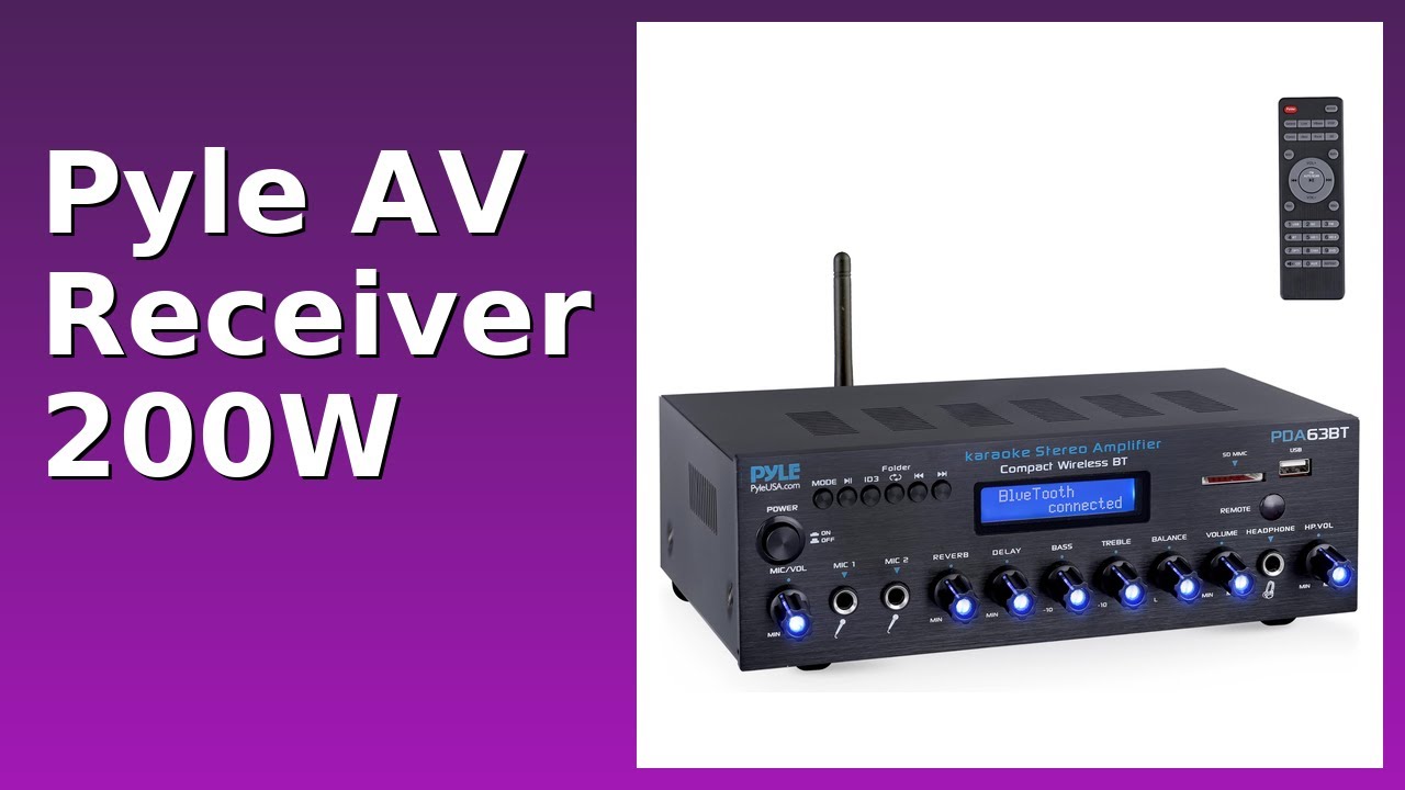 BEWERTUNG (2025): Pyle AV Receiver 200W. WESENTLICHE Einzelheiten - YouTube