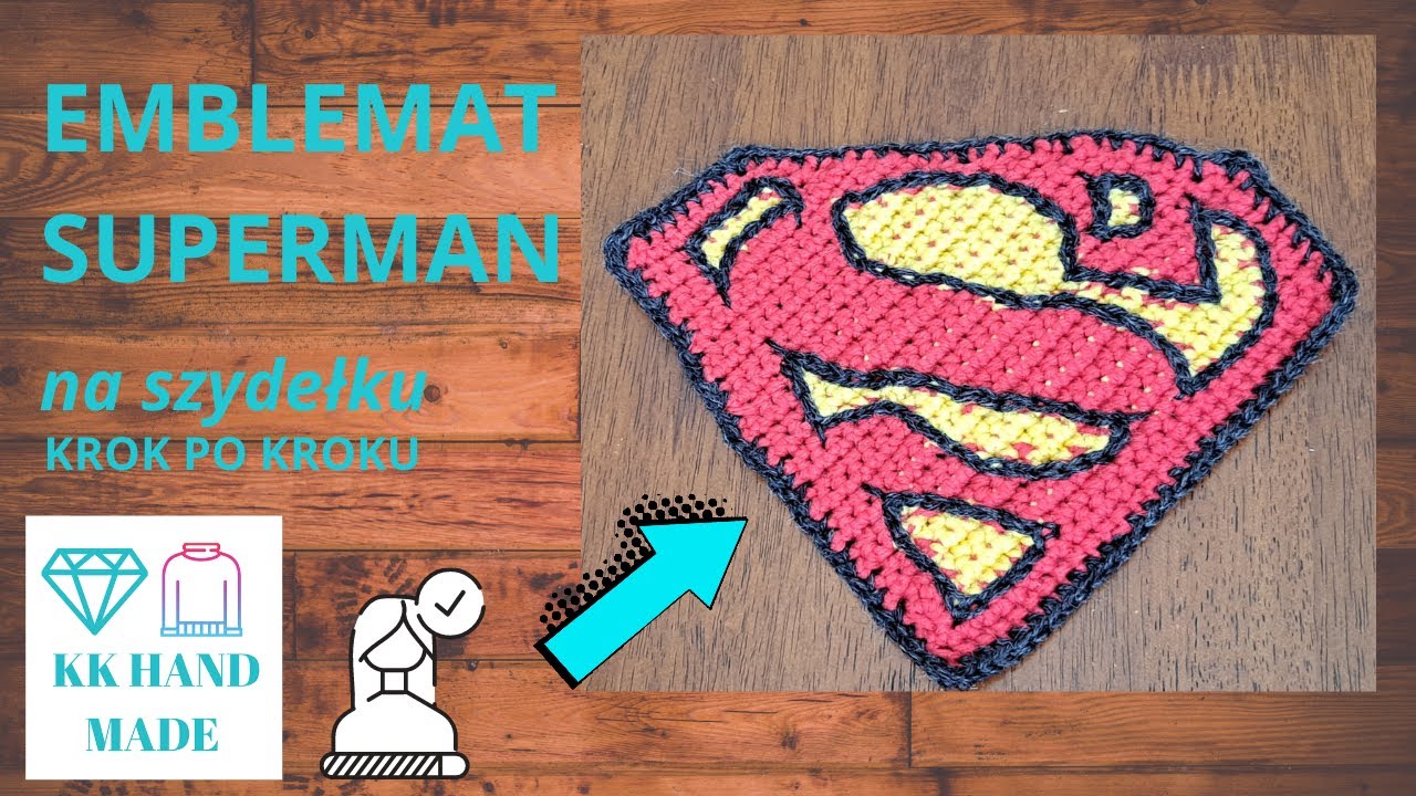 Superman Crochet Logo Superman Portrait Crochet Pattern CGCT 101508