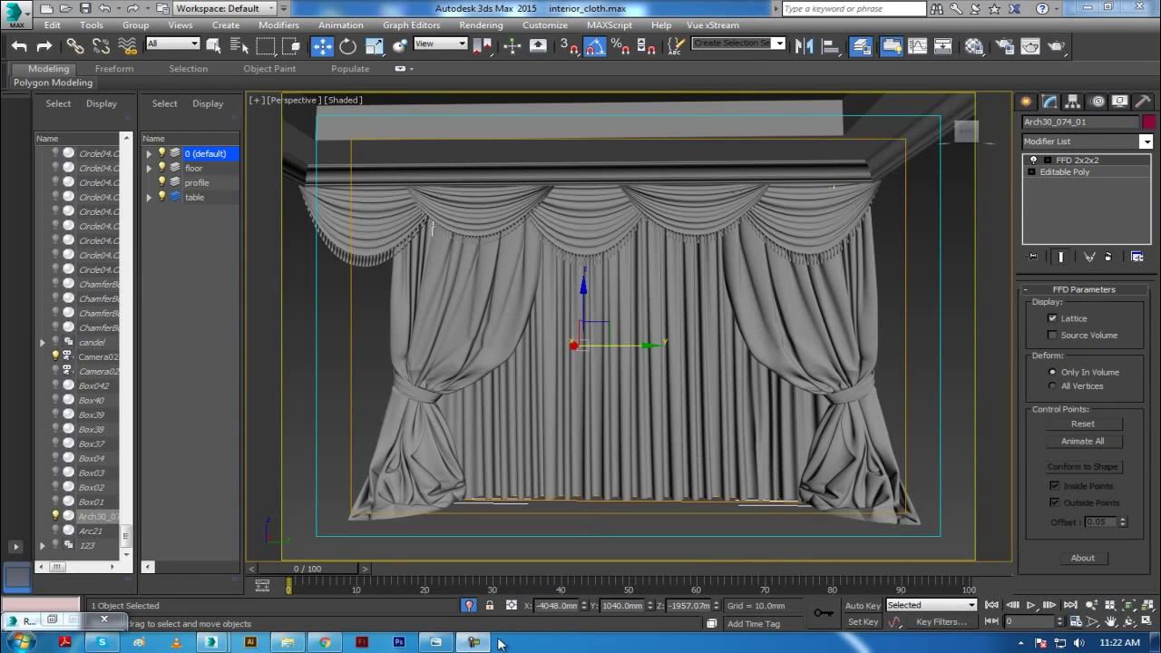 3ds Max Tutorial (Beginner) -- Cloth Simulation | cloth tutorial | 3DS ...