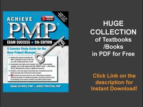 Achieve PMP Exam Success, 5th Edition A Concise Study Guide for the ...