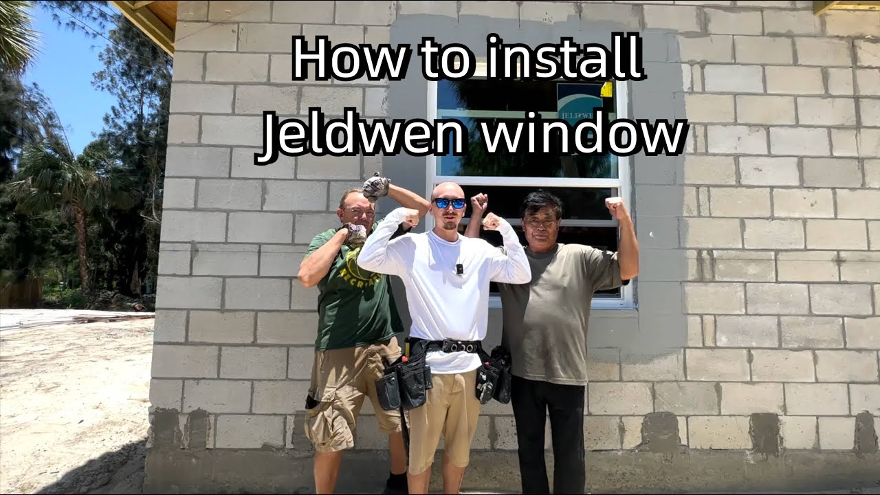 Vlog19 盖房子日记｜How to install Jeldwen window｜安装窗户 - YouTube