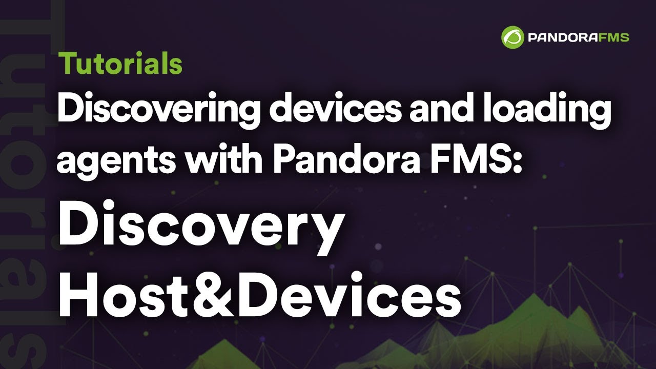Discovering devices and loading agents with Pandora FMS: Discovery Host&Devices - YouTube