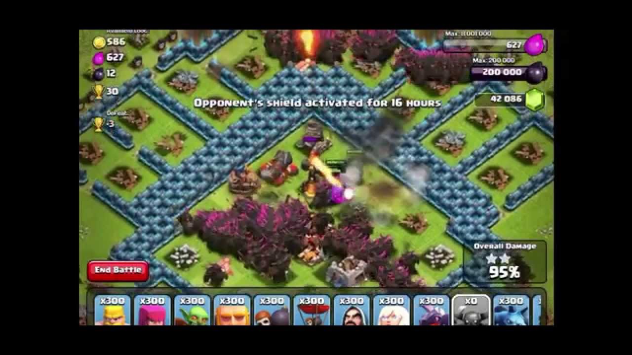 Clash of Clans Max Pekka Raid! Epic Attack! - YouTube