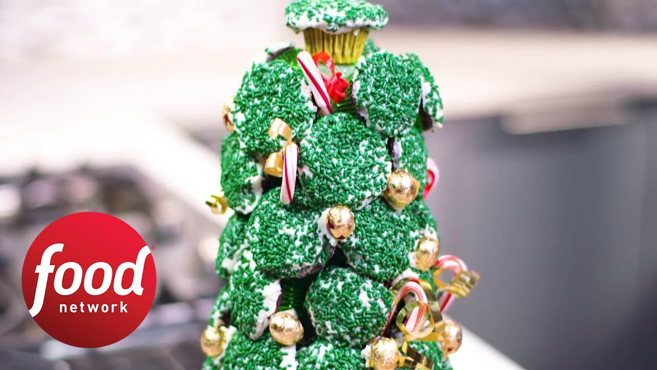 Cupcake Christmas Tree | Food Network - YouTube