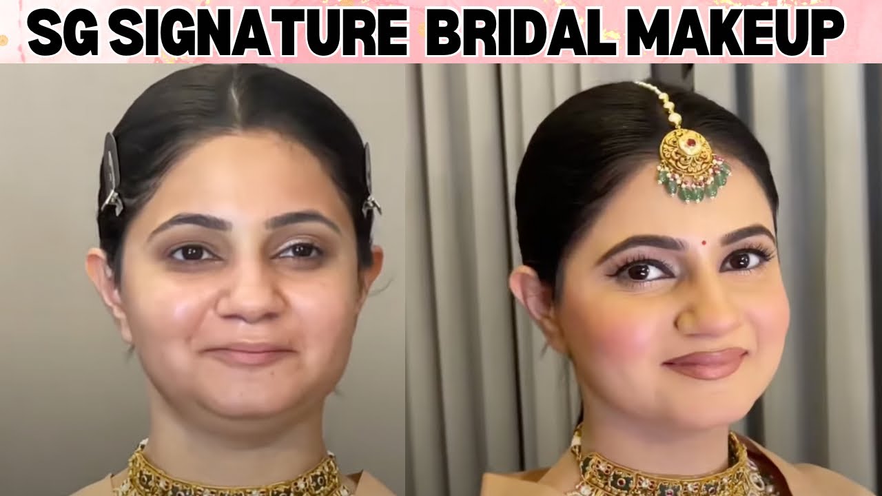 Step by step SIGNATURE BRIDAL MAKEUP TUTORIAL by @Sakshi Gupta Makeup Studio & Academy || - YouTube