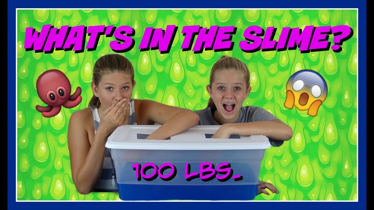 WHAT'S IN THE SLIME?? || 100 POUNDS OF SLIME || ** HILARIOUS VIDEO ...