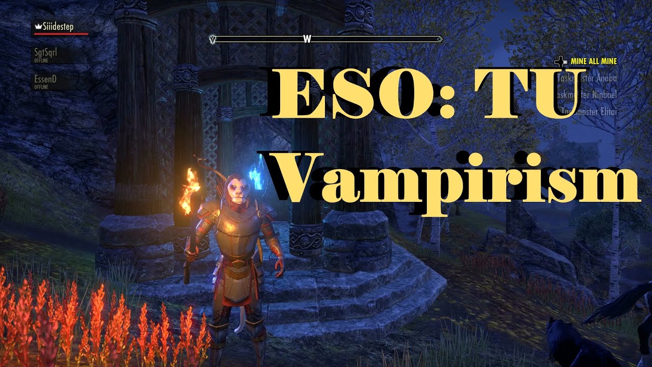 Elder Scrolls Online - Becoming a Vampire (Bloodfiend Spawns) - YouTube
