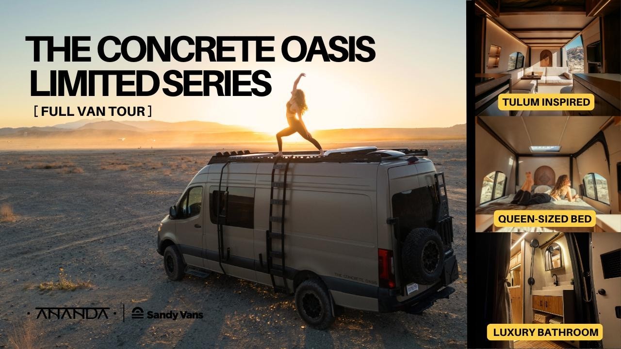 We Rebuilt CONCRETE OASIS: Off-Grid Luxury Van Now for Sale (Limited ...