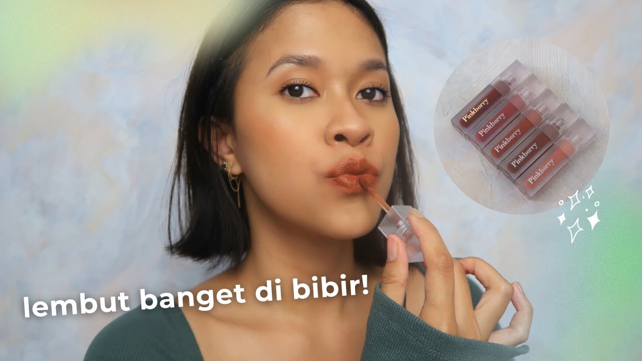 Review + swatches Pinkberry lip gelato | lembut banget di bibir!! - YouTube