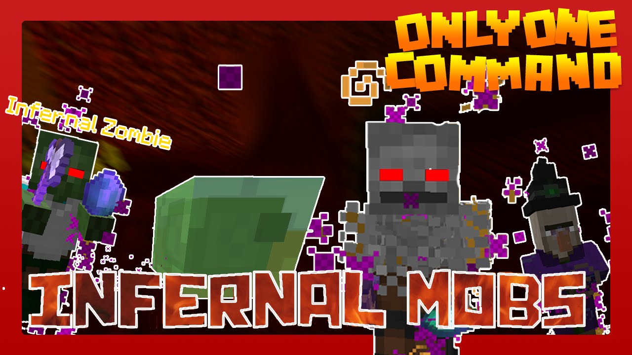 INFERNAL MOBS with only one command block | Minecraft - YouTube