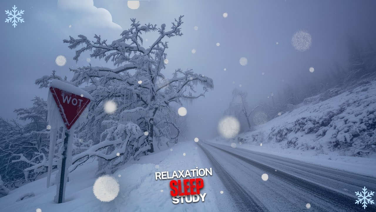 Blizzard Night… Deep Sleep and Full Relaxation with Powerful Wind ...