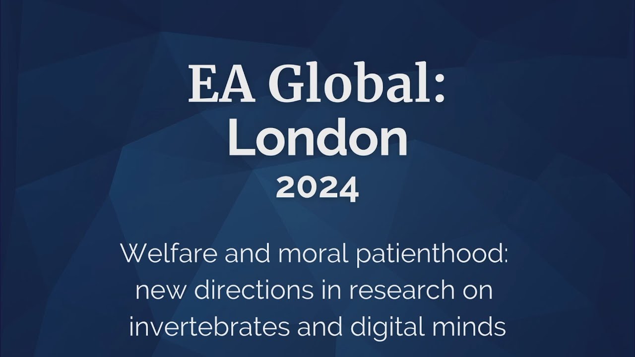 Welfare and moral patienthood | Jeff Sebo, Daniela Waldhorn, & Patrick ...