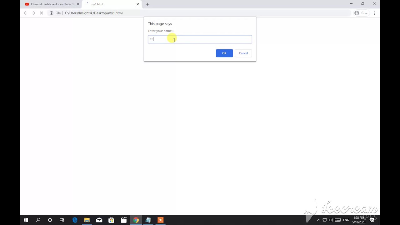 Javascript Prompt Youtube