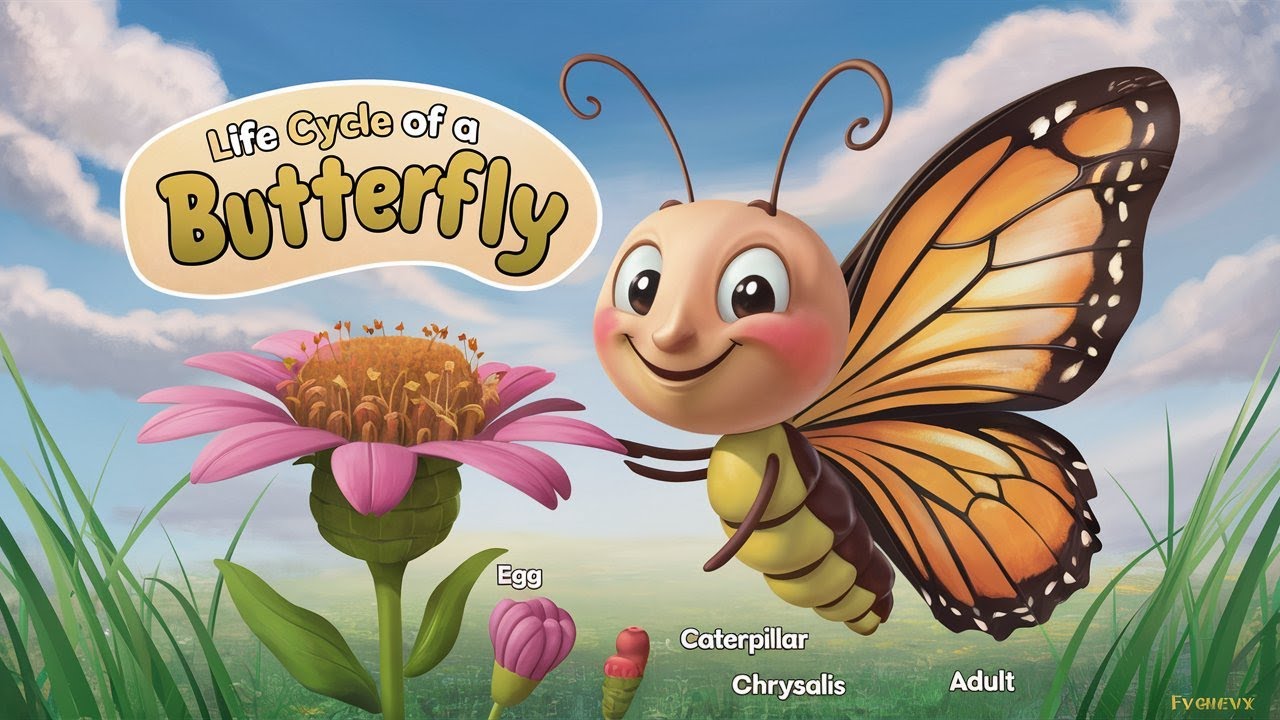 LIFECYCLE OF BUTTERFLY | LEARNING LIFECYCLE OF A BUTTERFLY | BUTTERFLY ...