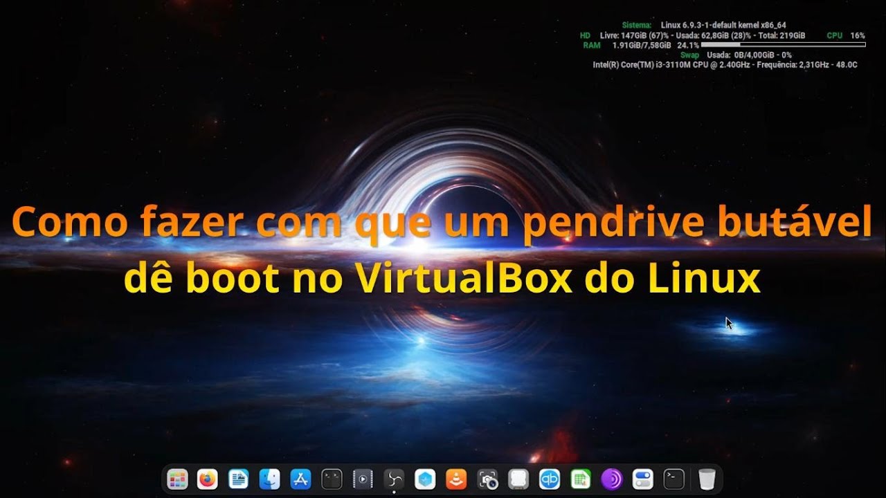 Como fazer um pendrive dar boot na máquina virtual do VirtualBox do ...