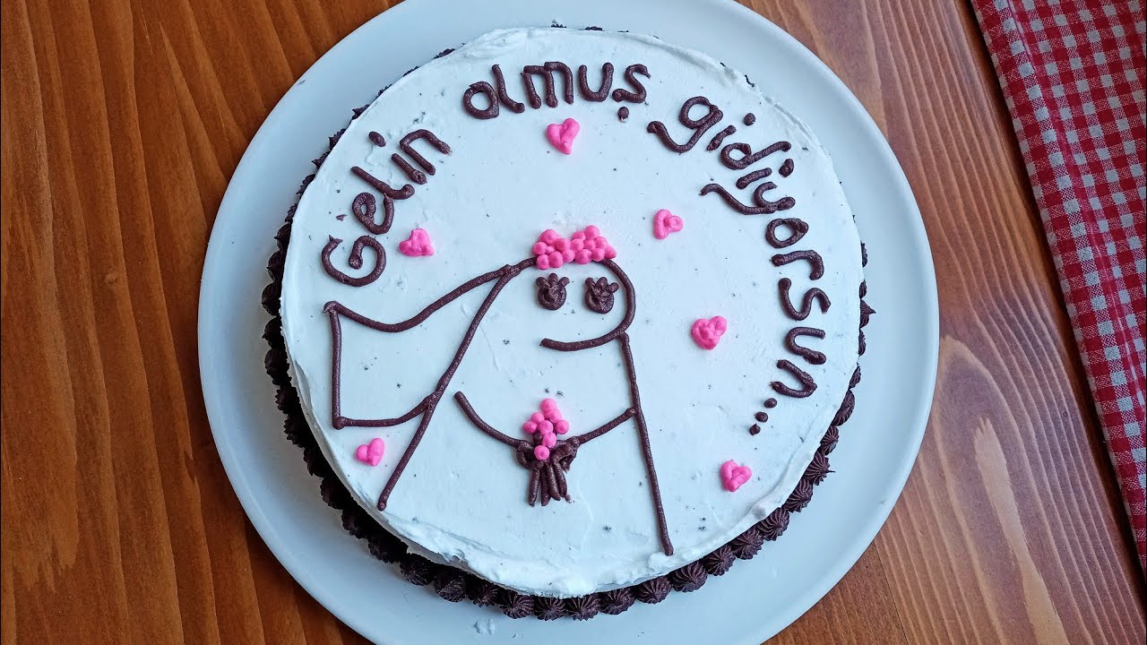 250 ₺'LİK YAZILI PASTAYI 60 ₺'YE YAPTIM | Şahane Yaş Pasta 🤩 Kolay ...